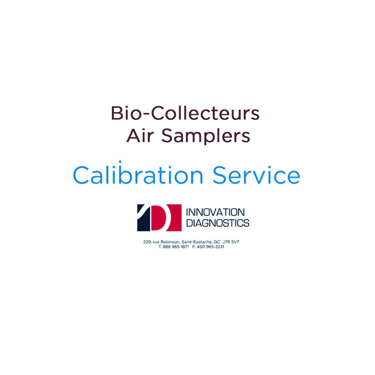 Air sampler calibration services | Innovation Diagnostics